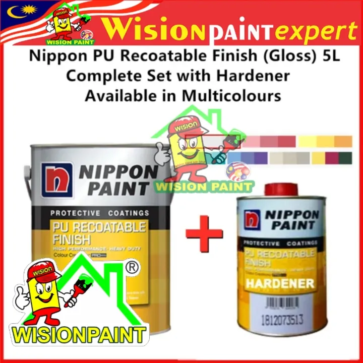 ( 5L ) NIPPON PU RECOATABLE FINISH - GLOSS NIPPON PAINT RECOATABLE ...