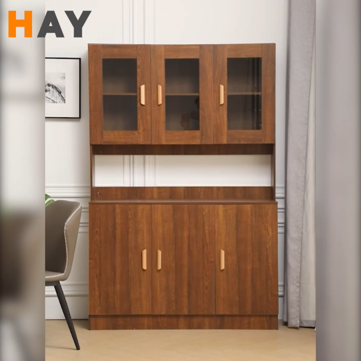 Dapur Almari Kitchen Cabinet Rak Dapur Wood Kitchen Rack Organizer Home ...