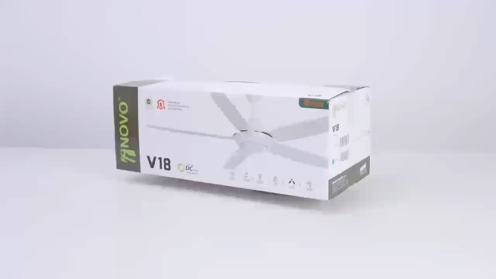 INOVO V18/V15 40 5B-16S-8500CFM DC silent ceiling fan with Remote 5 ...