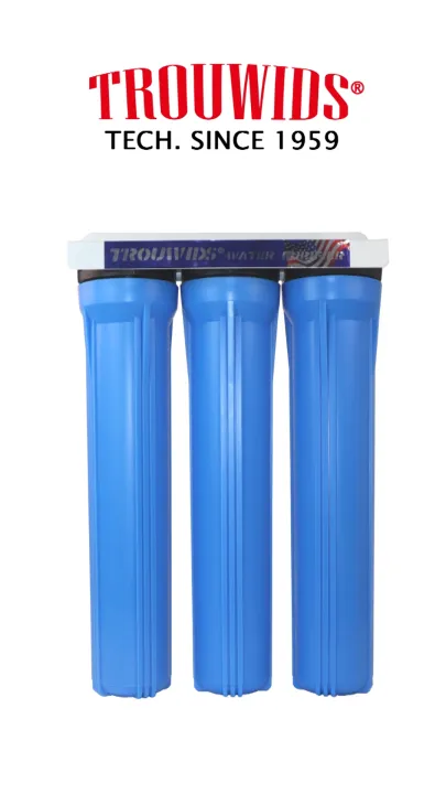 TROUWIDS 2 Stage 20 Inch Deep Well Water Filter Housing Complete Set ...