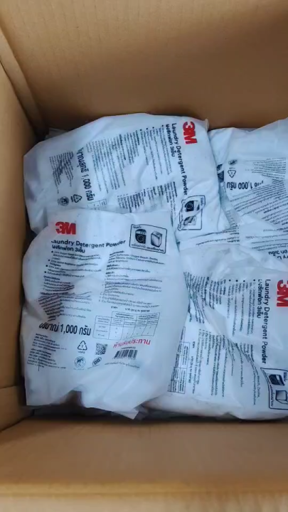 3M Laundry Detergent Powder ผงซักฟอก ฉลากเขียว ขนาด (ถุงละ 1 กก. 25ถุง ...