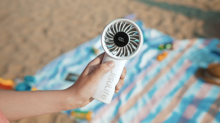 Jisulife Handheld Fan Life4 5000mAh 2024 Upgrade Display 5 Speeds ...