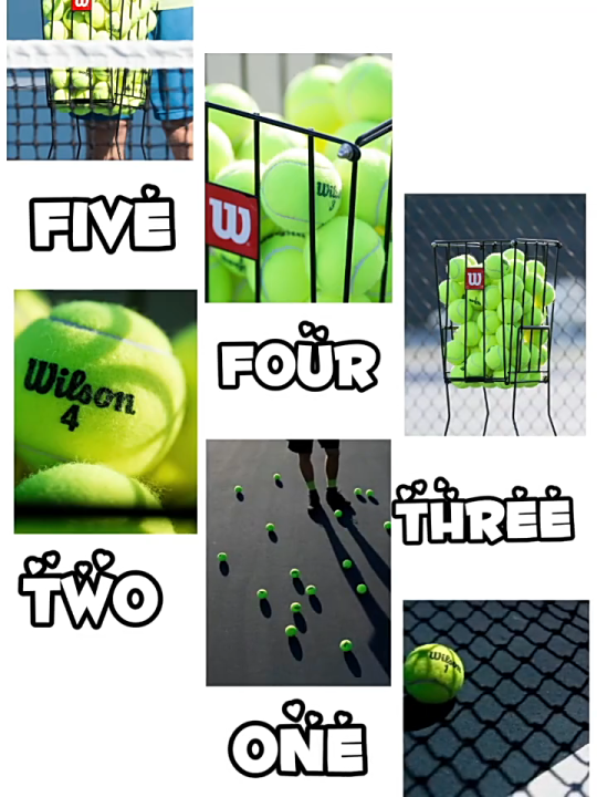 Wilson WRT136000 3pcs Tennis Ball Tennis Sports Ball Practice Ball For ...