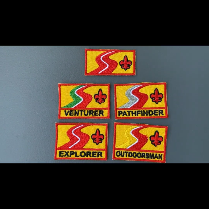 Boyscouts Rank Embroidered Patches (Senior Scouts, Explorer, Pathfinder ...