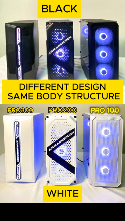 Armaggeddon Tritron PRO 100 / 200 ATX PC Gaming Casing Chassic | Free ...