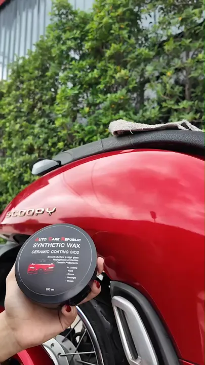 Auto Care Republic SYNTHETIC WAX ขี้ผึ้งเคลือบเงาสีรถ 200 มล แถมฟรีฟองน้ำ+ผ้าไมโครไฟเบอร์ ...