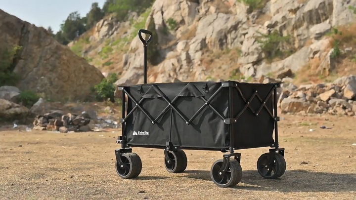 CampBoost SHINETRIP 200L Heavy Duty Wagon Trolley Shopping Trolley ...