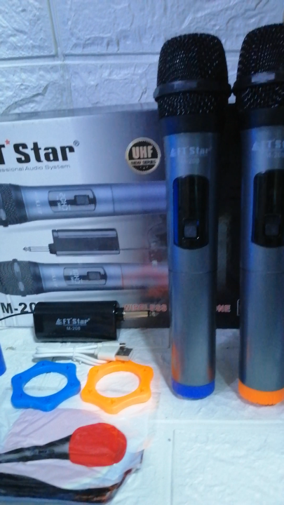 FT STAR M-208 UNIVERSAL WIRELESS MICROPHONE | Lazada PH