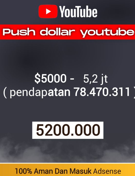 Jasa Push Dollar Youtube | Lazada Indonesia