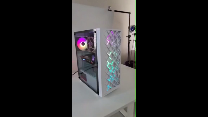 AZZA Spectra White Case ATX เคสเกมมิ่งสีขาว แก้วเทมเปอร์ แผงไฟหน้า RGB + พัดลม | Lazada.co.th