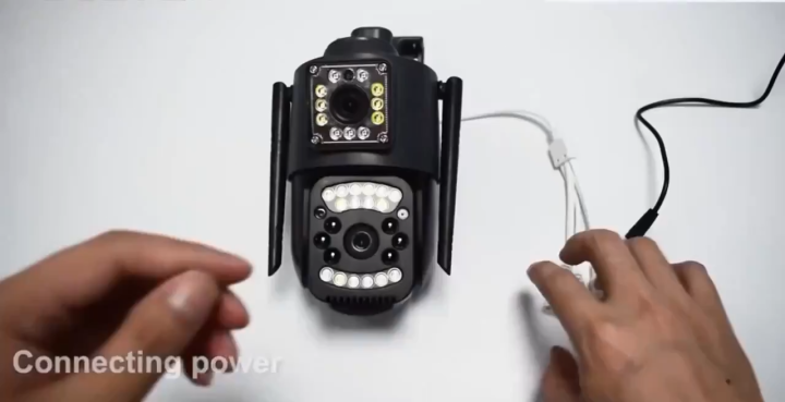 V380 Pro CCTV Camera Dual Lens 8MP HD 4G/WiFi Wireless PTZ IP Camera ...