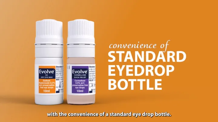 Evolve HA Dry Eye Max / Quick Relief eye drops 10ml - Carmellose eye ...