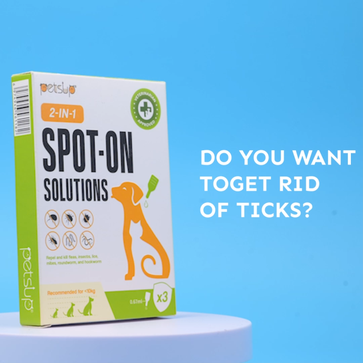 Petsup Pet Dewormer Tick and Flea Spot On Treatment for Cat Dog Insect ...