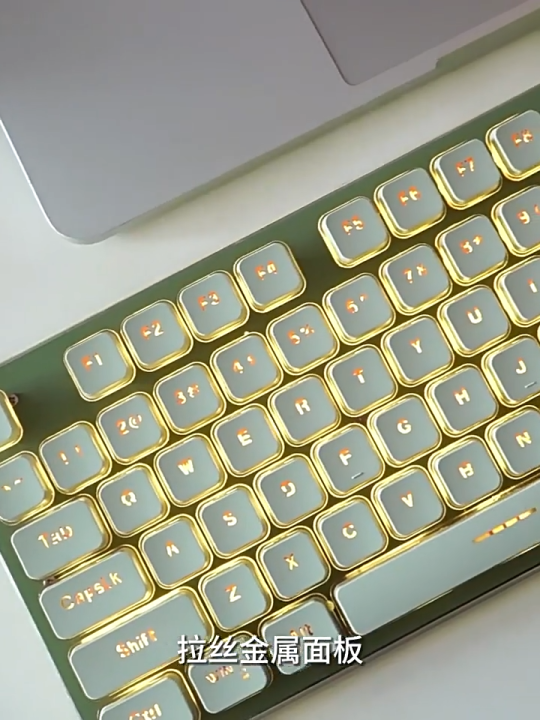 Keyboard MAC Transparent Mechanical Feeling Mute Silent Keyboard USB ...