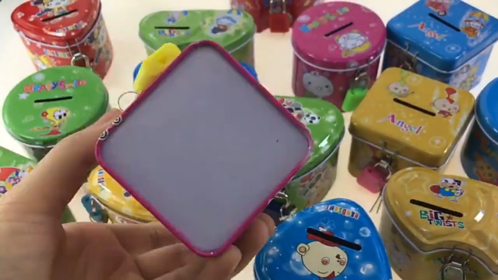 Ekana Mini Coin bank with Lock and Key Alkansya Cute Piggy Bank Money ...