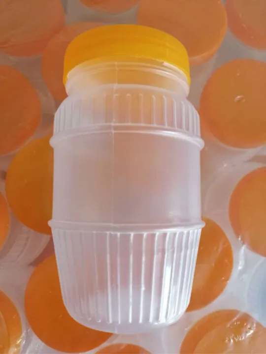 Canister Plastic Jar Container Transparent Garapon for Peanut Butter ...