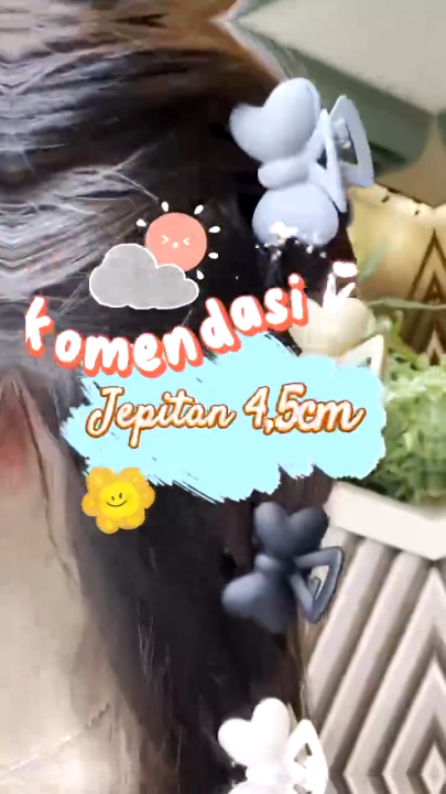 JEPIT RAMBUT 4CM SALON KOREA DOFF MODEL KUPU KUPU AESTHETIC / JEDAI ...