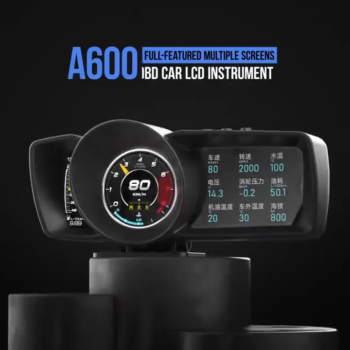 สมาร์ทเกจ A600 Auto Gauge HUD GPS+OBD เมนูภาษาไทย Head Up Display รถ ...