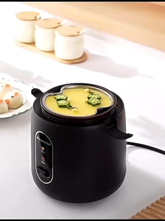 ALLTOU&CHIGO หม้อหุงข้าว มินิ1.2 ลิตร หม้อข้าวไฟฟ้า แบบพกพา ไม่ติดผิว ...