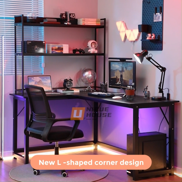 Gaming Table L Shape Meja Gaming High Quality Computer/PC/Study Table ...