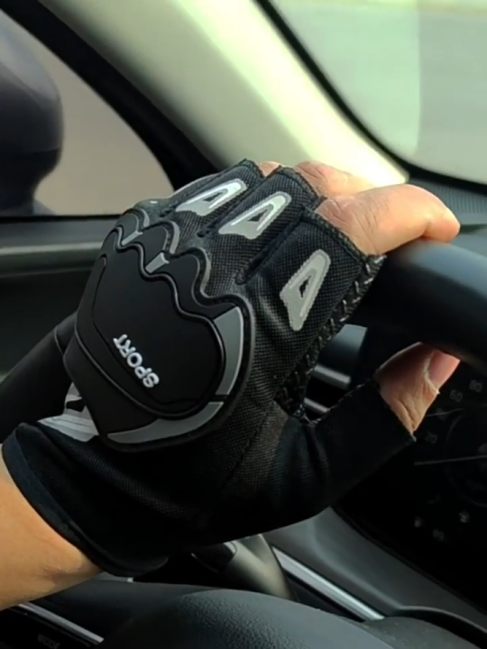 HOTSPEED Motorcycle Gloves For Men Half Finger Gloves For Motor Cycle ...