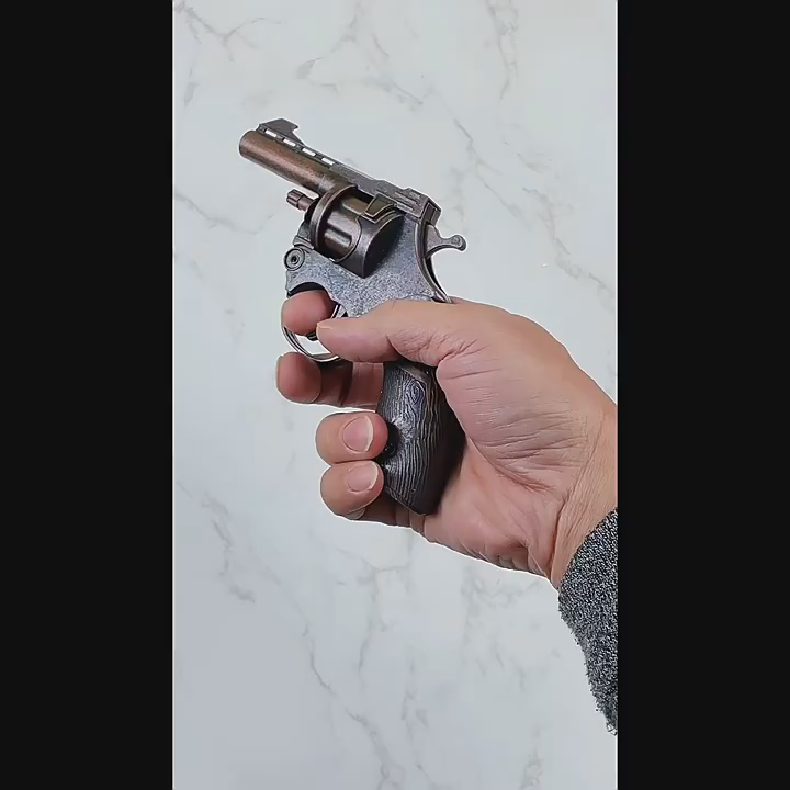 100% Metal Bison Pistol Ring Cap Safety Only Sound Toy Gun Gift And ...