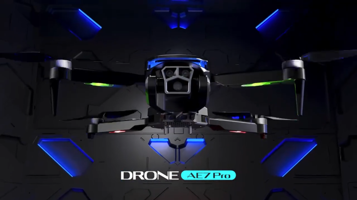 【กลับมาอัตโนมัติ】AE7 PRO โดรนติดกล้อง ตำแหน่ง GPS กล้องสามตัว 4K อายุการใช้งานแบตเตอรี่ยาวนานถึง ...