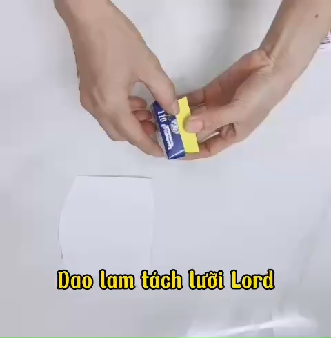 (hộp 100 lưỡi tặng 10 lưỡi )Vỉ dao lam cạo râu Lord nửa lưỡi tách sẵn ...