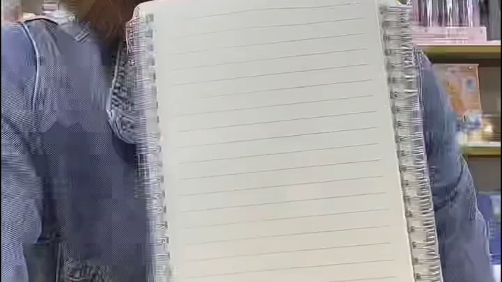 Spiral Notebook Ballpen Set Grid Blank Line 80 Sheets Coil Notebook A6 A5 B5 A4 School