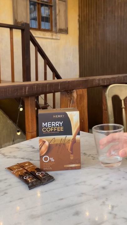 [1 กล่อง] Merry Coffee Drink กาเเฟสูตรโพรไบโอติกส์ (Bacillus Coagulans ...