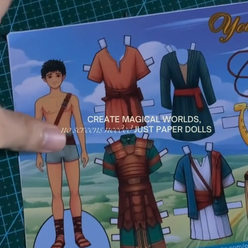 Young King David Paper Doll - A5 Size, Hand-Painted, Glossy Photo Paper ...