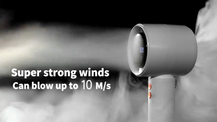 V380 Pro N68 Mini Fan 6000mah Rechargeable Portable 100 Gear Wind Speed ...