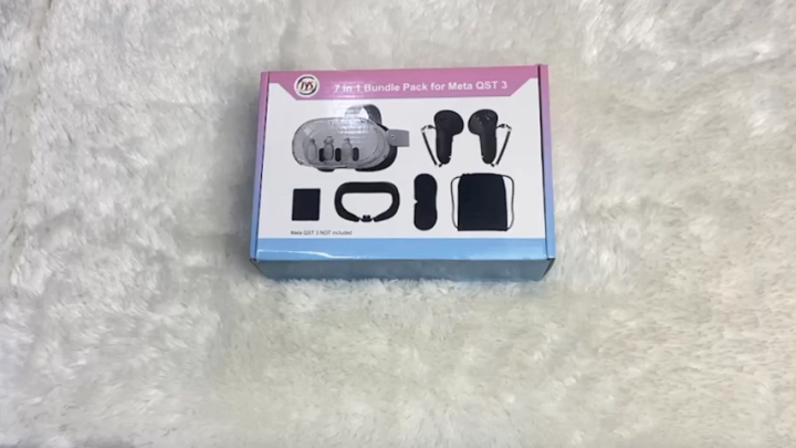 JYS 7 in 1 Bundle Pack for Meta Quest 3 (Bundle Pack for Meta Quest 3)(กรอบใสใส่ Meta Quest 3 ...