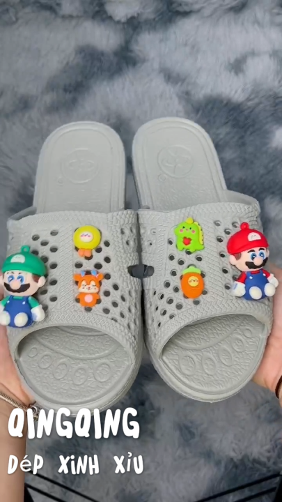 Dép tổ ong sticker 5D (Size 31-38) siêu dễ thương-Chất liệu Nhựa EVA ...