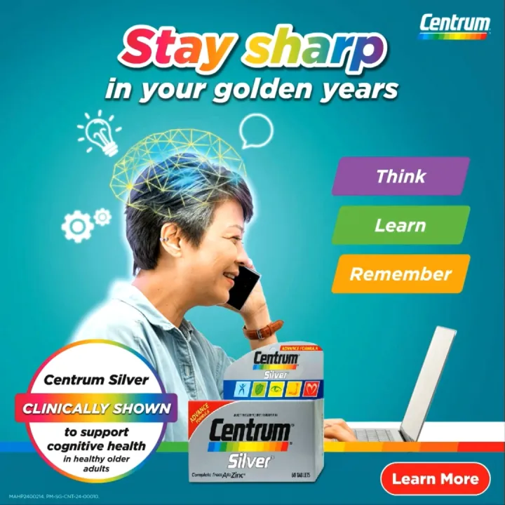 CENTRUM Silver for Seniors 50 Plus, Vitamin C,D,B6 and Zinc for ...