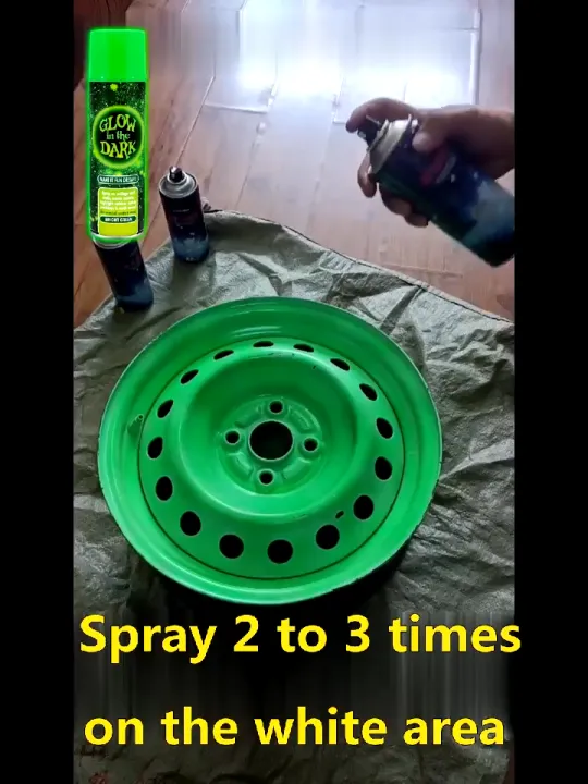 Fluorescent green spray paint 100x Super reflective paint for motors ...