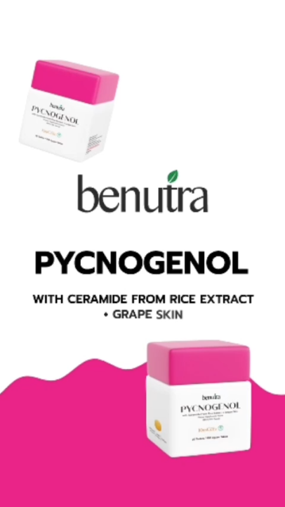 เซตคู่ Benutra Tetra SOD 1 กล่อง + PYCNOGENOL 1 กล่อง Ceramide Grape ...