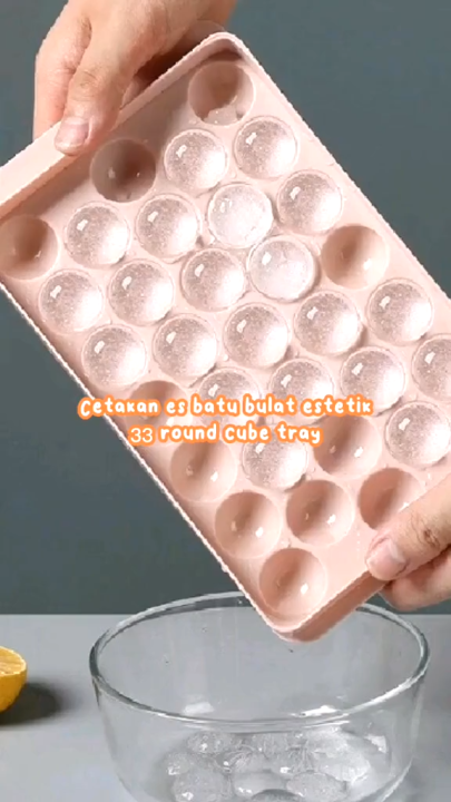 CETAKAN ES BATU BULAT 33 SLOT / ALAT CETAKAN ES PUDDING JELLY AGAR ...