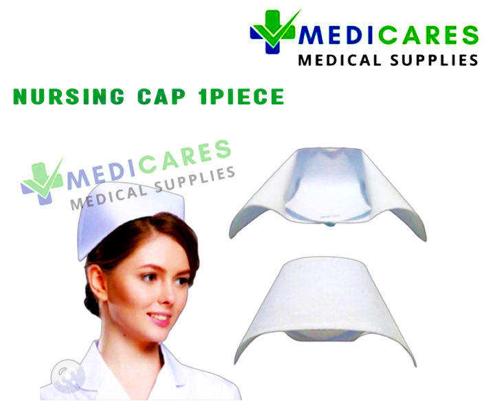 Nursing Cap/nurse cap white color tela (sold per piece) | Lazada PH