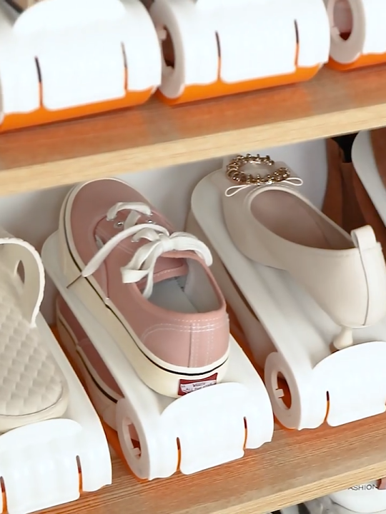 Storage shoe rack artifact shoe cabinet slippers sorting shoe bracket ...