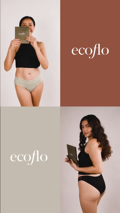 Ecoflo - Heavy Flow Active Bikini - Women's Leak-proof Menstrual Underwear Reusable Period ...