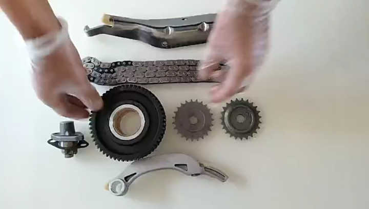 4m41 timing chain kit for mitsubishi pajero diesel engine me203085 kc ...