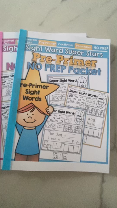 แบบฝึกทักษะภาษาอังกฤษ Sight Word Super Stars 1-5 เล่ม | Lazada.co.th