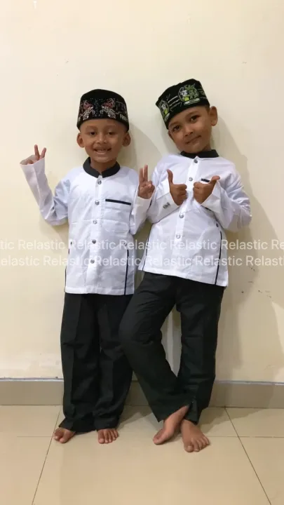 Baju Koko Jasko Anak Laki Laki Lengan Panjang Putih Terbaru 2024 ...