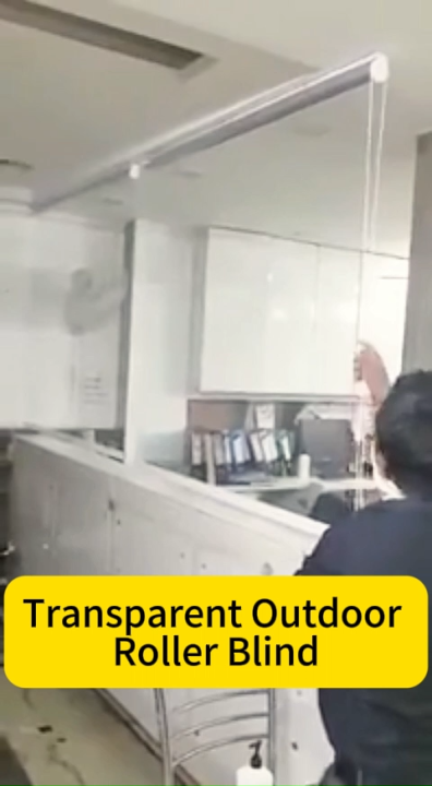 TheBlindSpot Heavy Duty Transparent Vinyl Roller Blind Transparent Roll ...