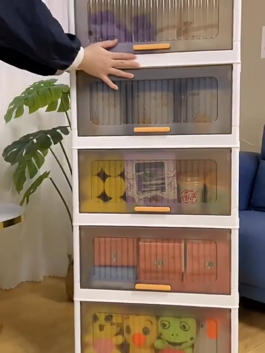 SALVO Cabinet Drawer Flip Top Storage Box Plastic Megabox Wardrobe ...