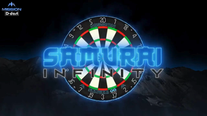 MISSION STEEL TIP DARTBOARD - (SAMURAI INFINITY) TOP PREMIUM QUALITY ...