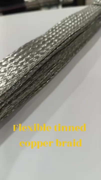 สายถักทองแดงชุบดีบุก Flexible Tinned Copper Braids ขนาด 25 Sq Mm ความยาว 5 M Th