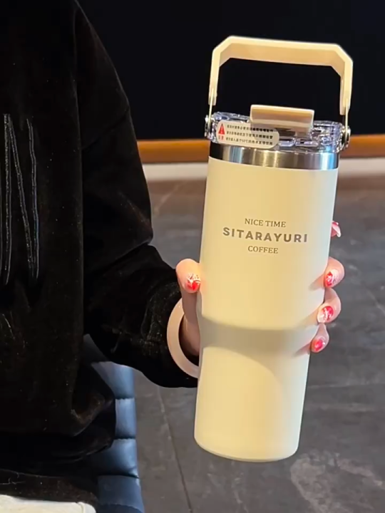 Ly giữ nhiệt khắc tên SITARAYURI 600/900ml, bình uống nước inox 304 chống gỉ giữ nhiệt nóng lạnh ...