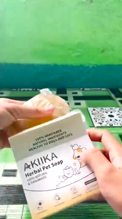 Akiika Herbal Pet Soap 200g for Dogs and Cats 100% Natural Handmade ...
